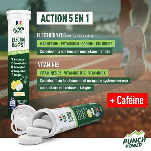 Nutri-Bay | PUNCH POWER - Electroboost (20 tabletas) - Limón (Cafeína ...