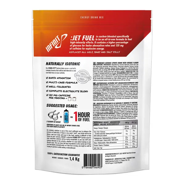 Nutri-Bay | Infinit Nutrition - Jet Fuel (1,4kg) - Orange – Nutri-bay.com